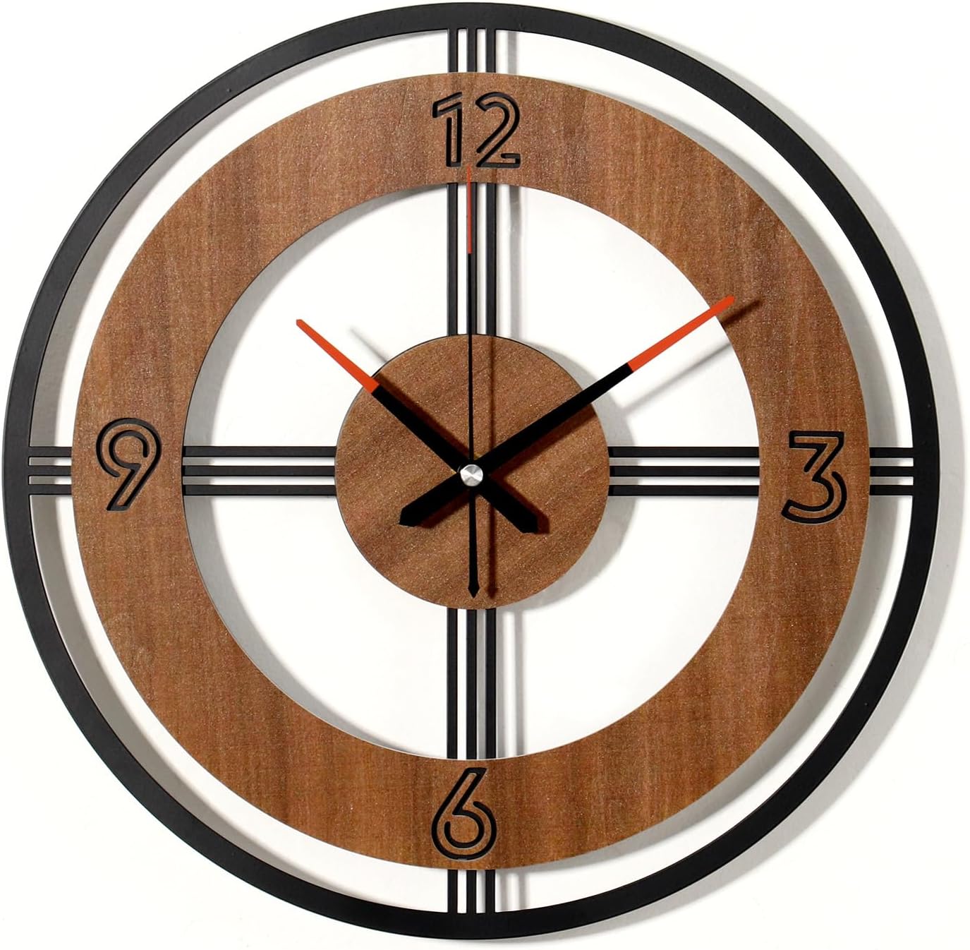 Amazon.com: Zzbakress Large Wall Clock Decorative Wall Clock Round ...