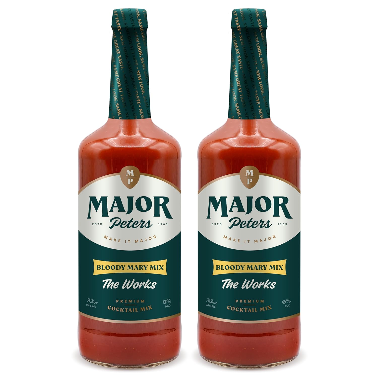 Amazon.com : Major Peters' Premium, Full Body Bloody Mary Mix, Only Add ...