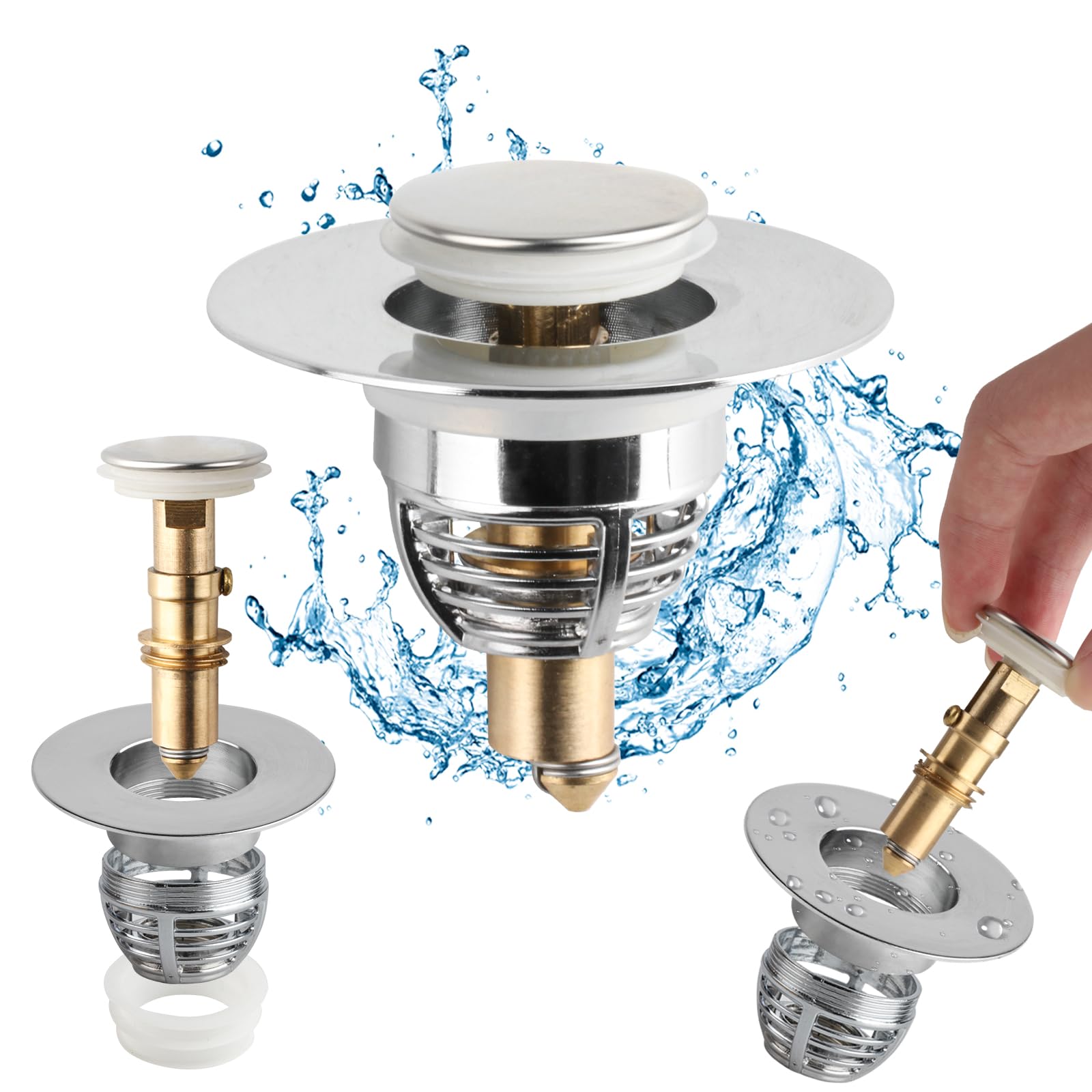 Sink Plug Replacement, Universal Sink Plug Replacement, Bathroom Pop Up ...