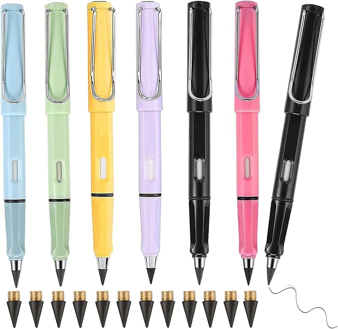 Amazon.com : Lopenle 6pcs Infinity Eternal Pencils Forever Inkless Pen ...