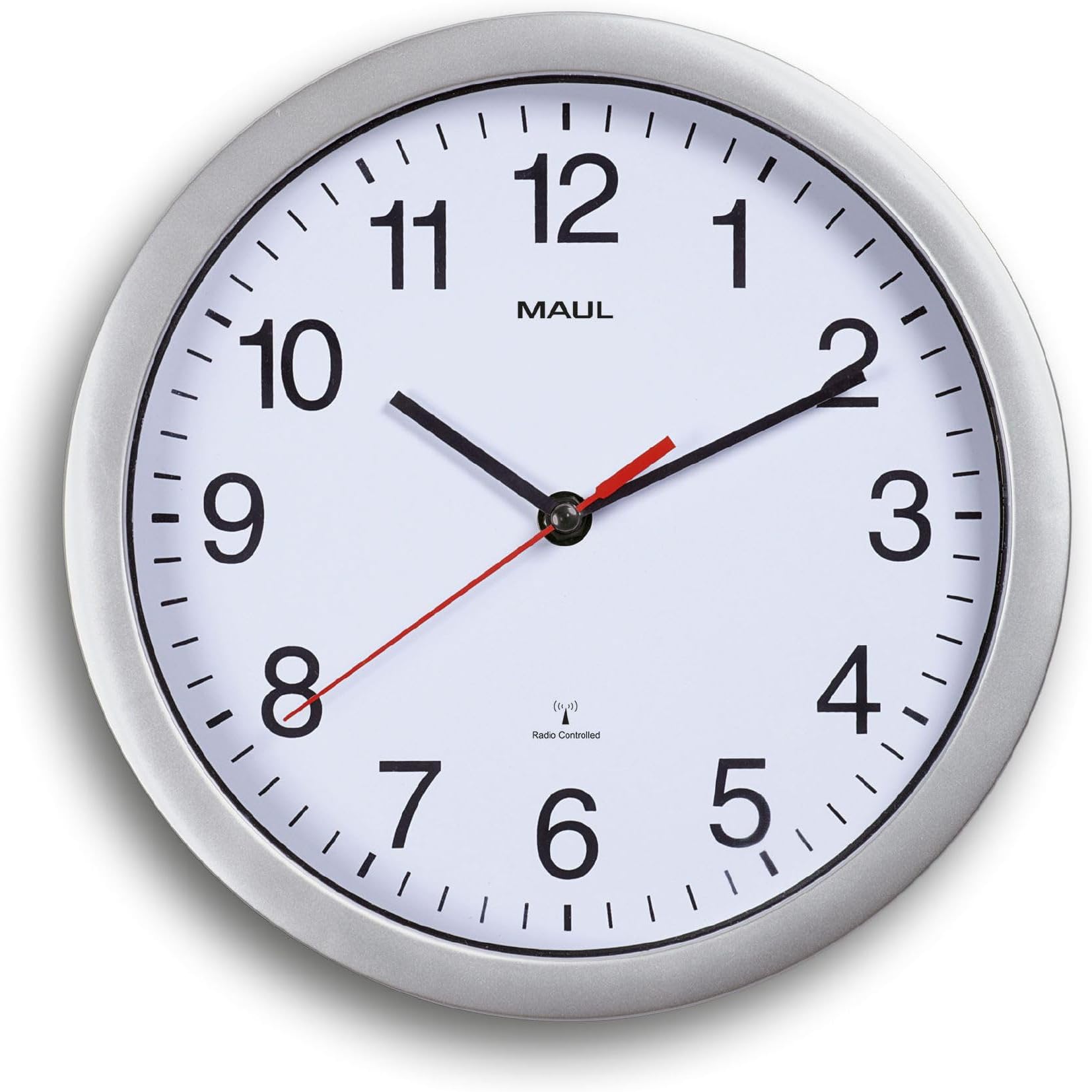 NeXtime wall clock "STRIPE RADIO CONTROLLED", radio clock, round, glass ...