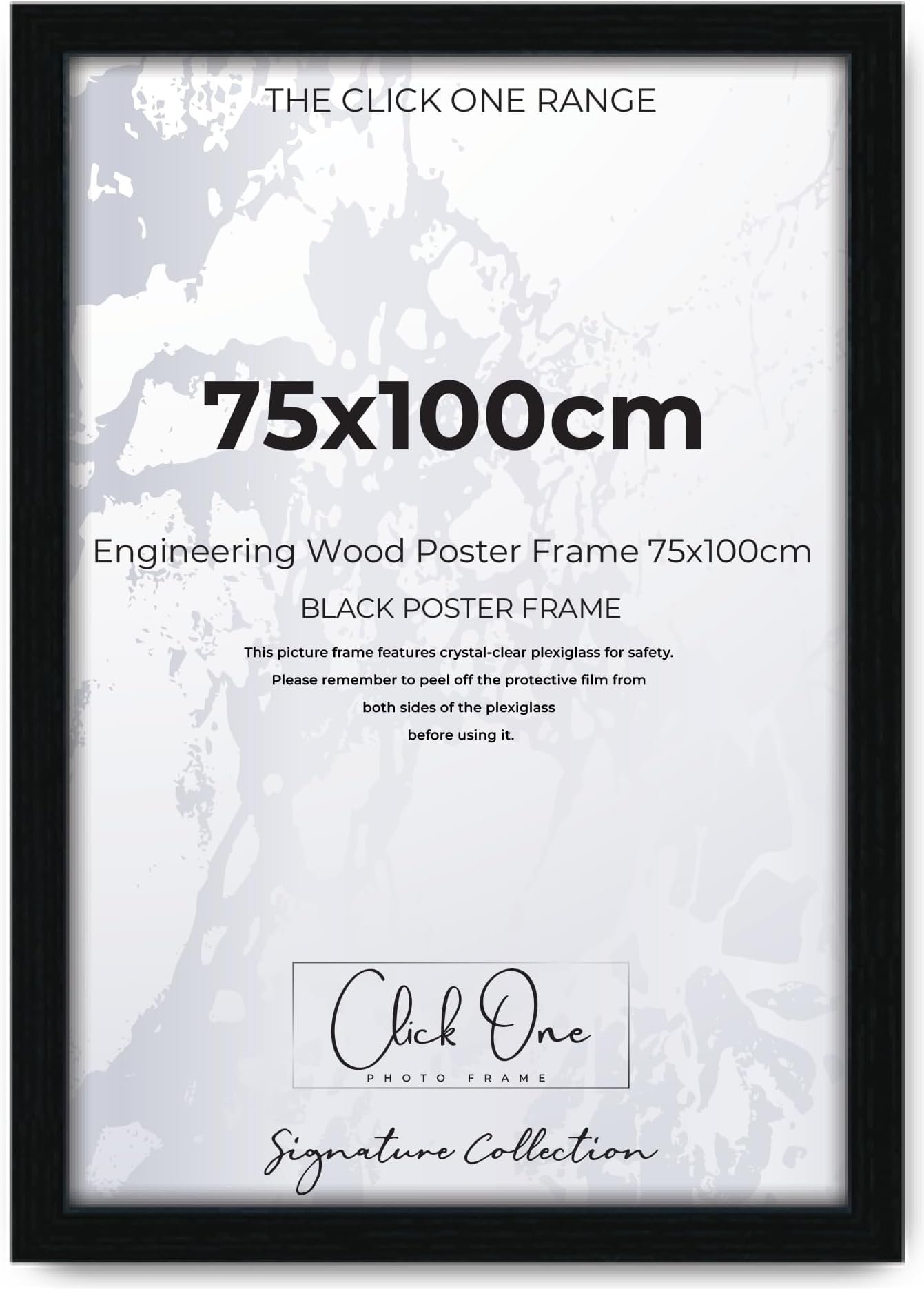 Extra Large Wall Poster Frames - 100 x75 cm Display Frame - 75x100cm Frame Wall Gallery Living ...