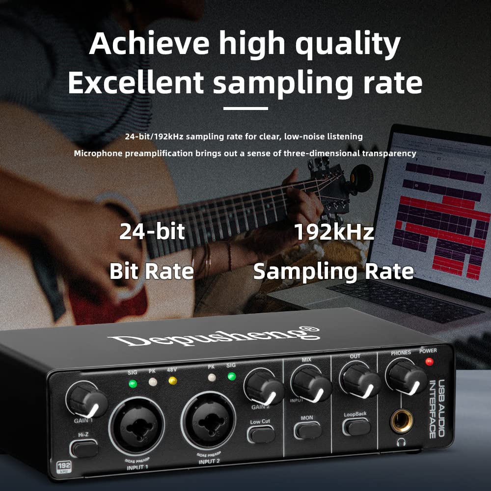 Snapklik.com : Depusheng USB Audio Interfaces Recording Kit