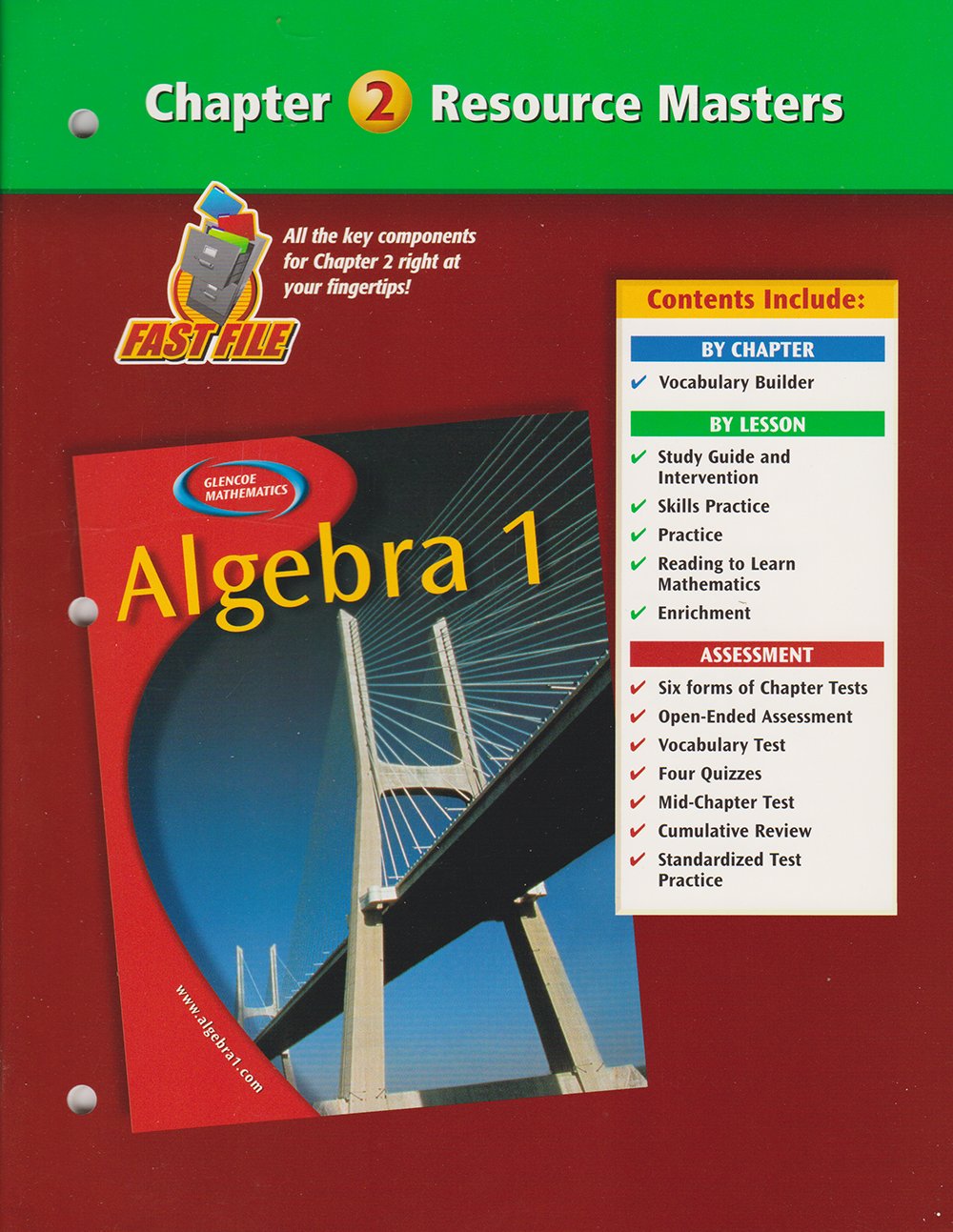 Algebra 1 Chapter 2 Resource Masters: McGraw-Hill Education ...