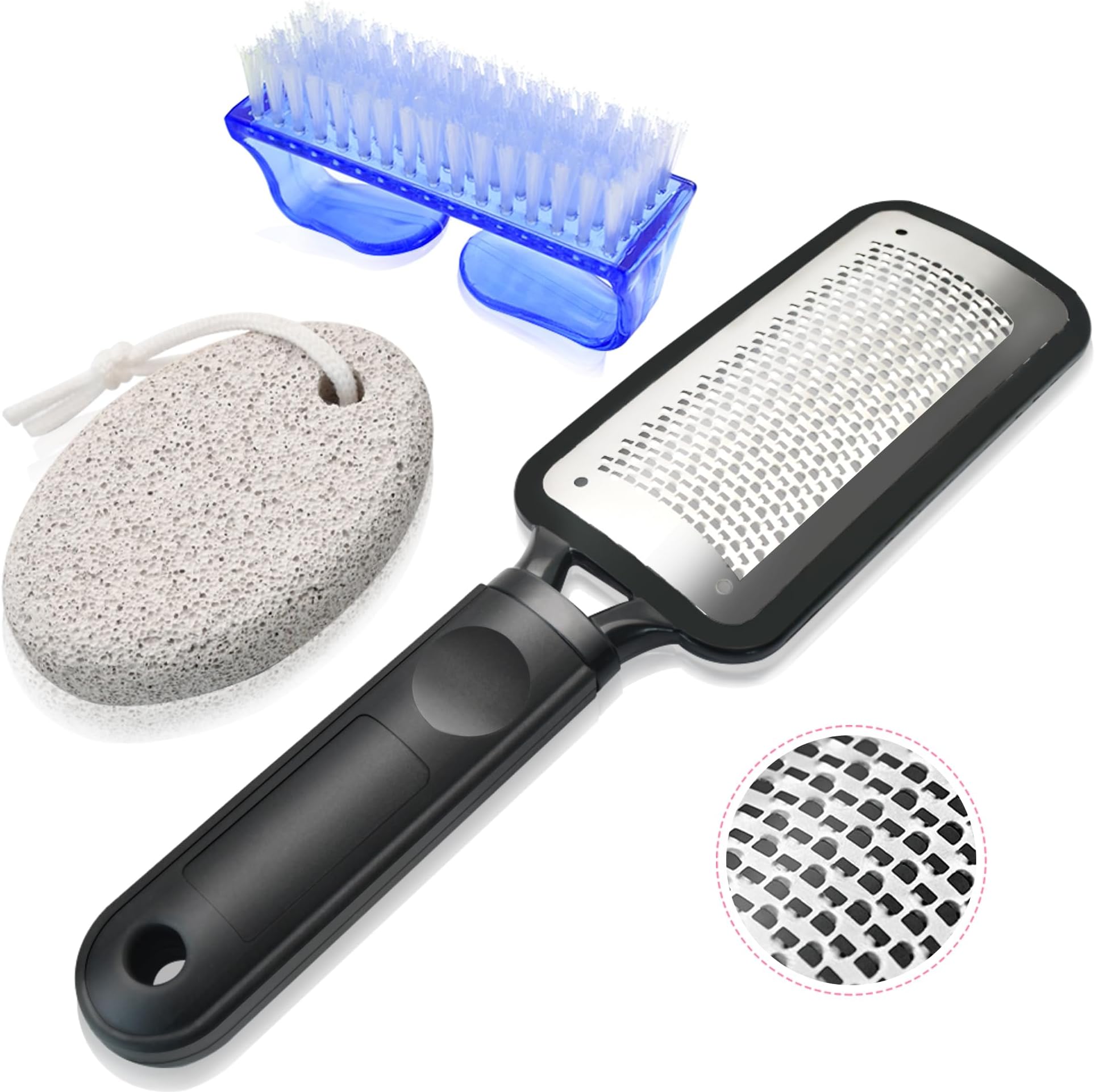Amazon.com : Professional Pedicure Kit, Stainless Steel Heel Scraper ...