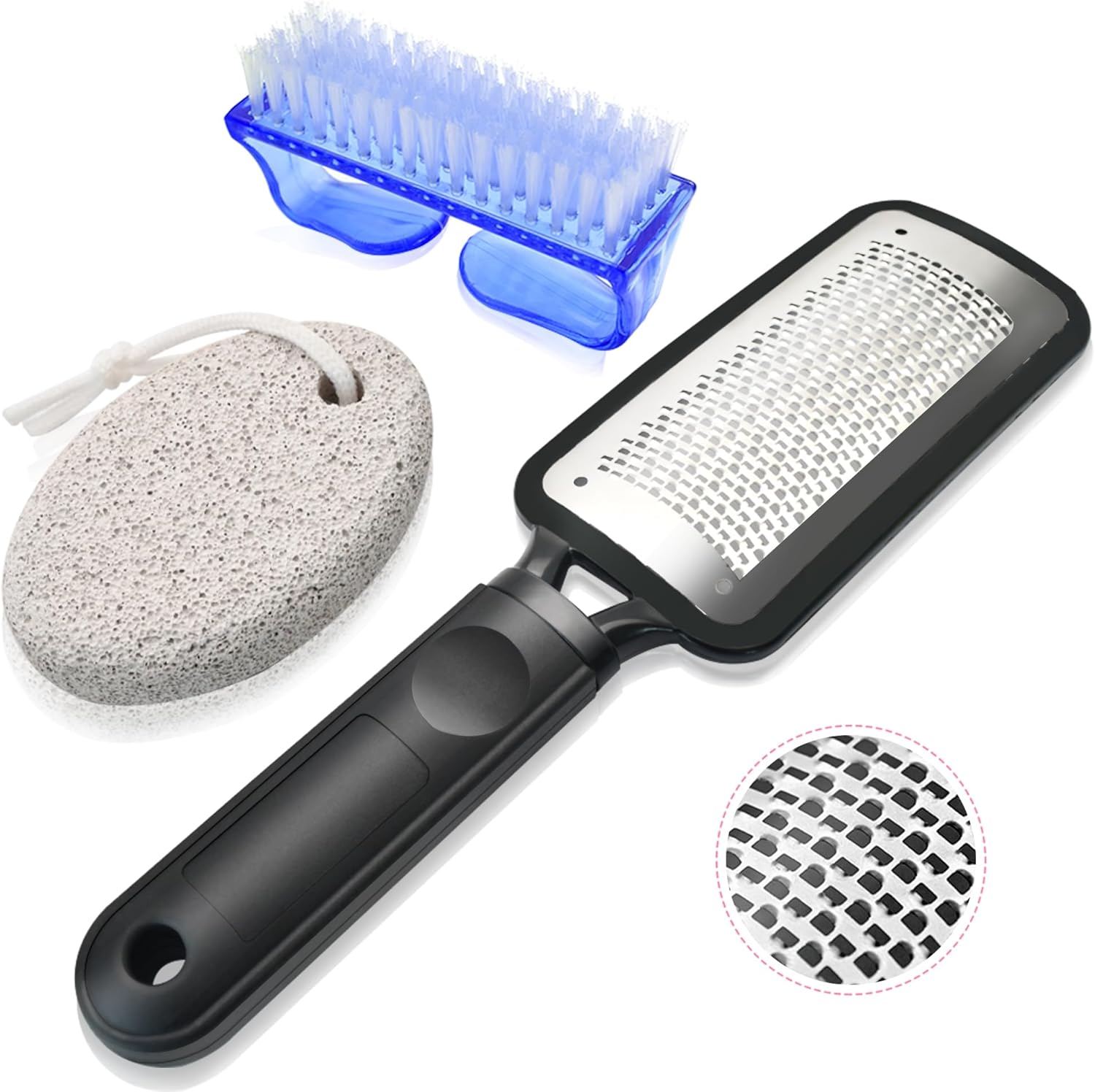 Amazon.com : Professional Pedicure Kit, Stainless Steel Heel Scraper ...