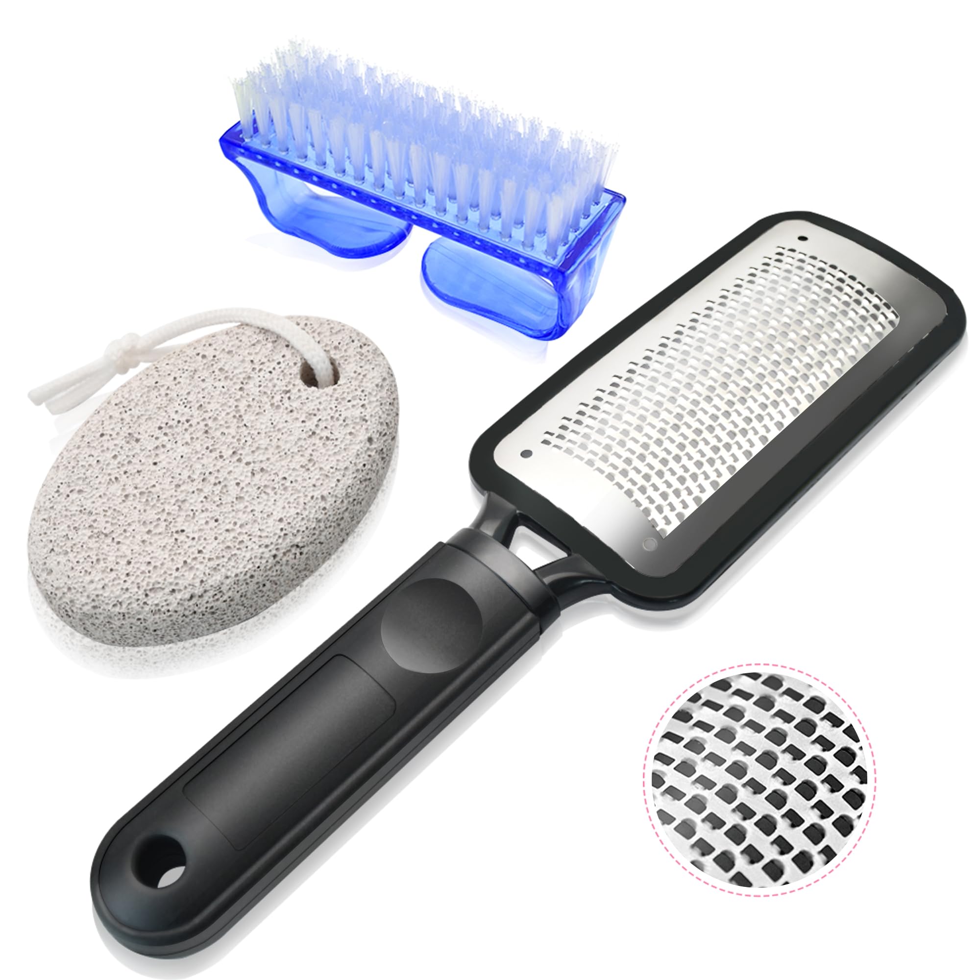 Amazon.com : Professional Pedicure Kit, Stainless Steel Heel Scraper ...