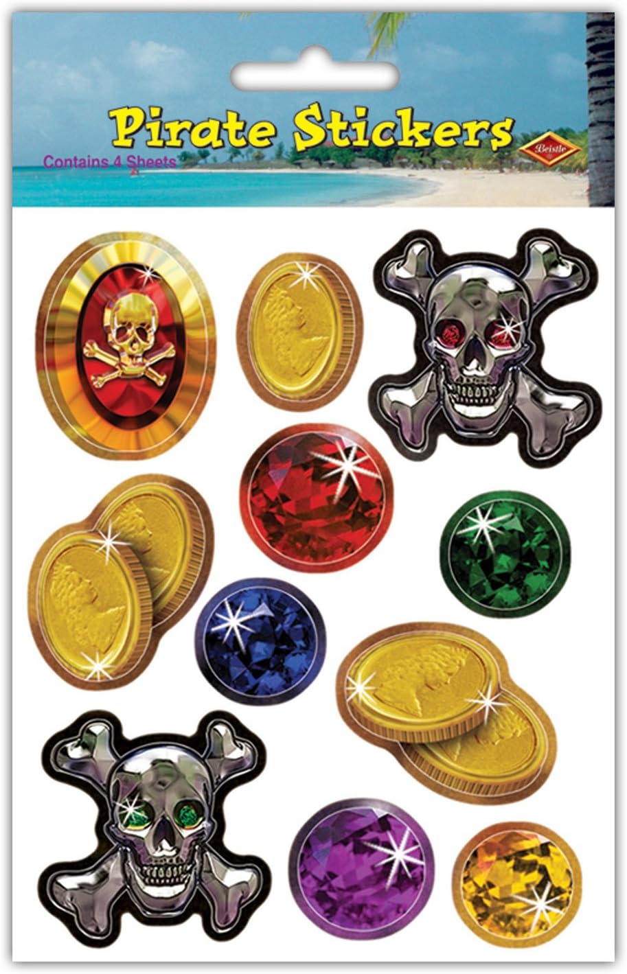 Amazon.com: Pirate Treasure Stickers : Toys & Games