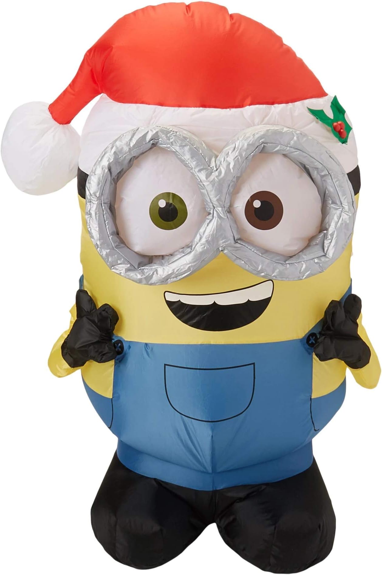 Amazon.com: Gemmy Christmas Airblown Inflatable Minion Bob in Santa Hat ...