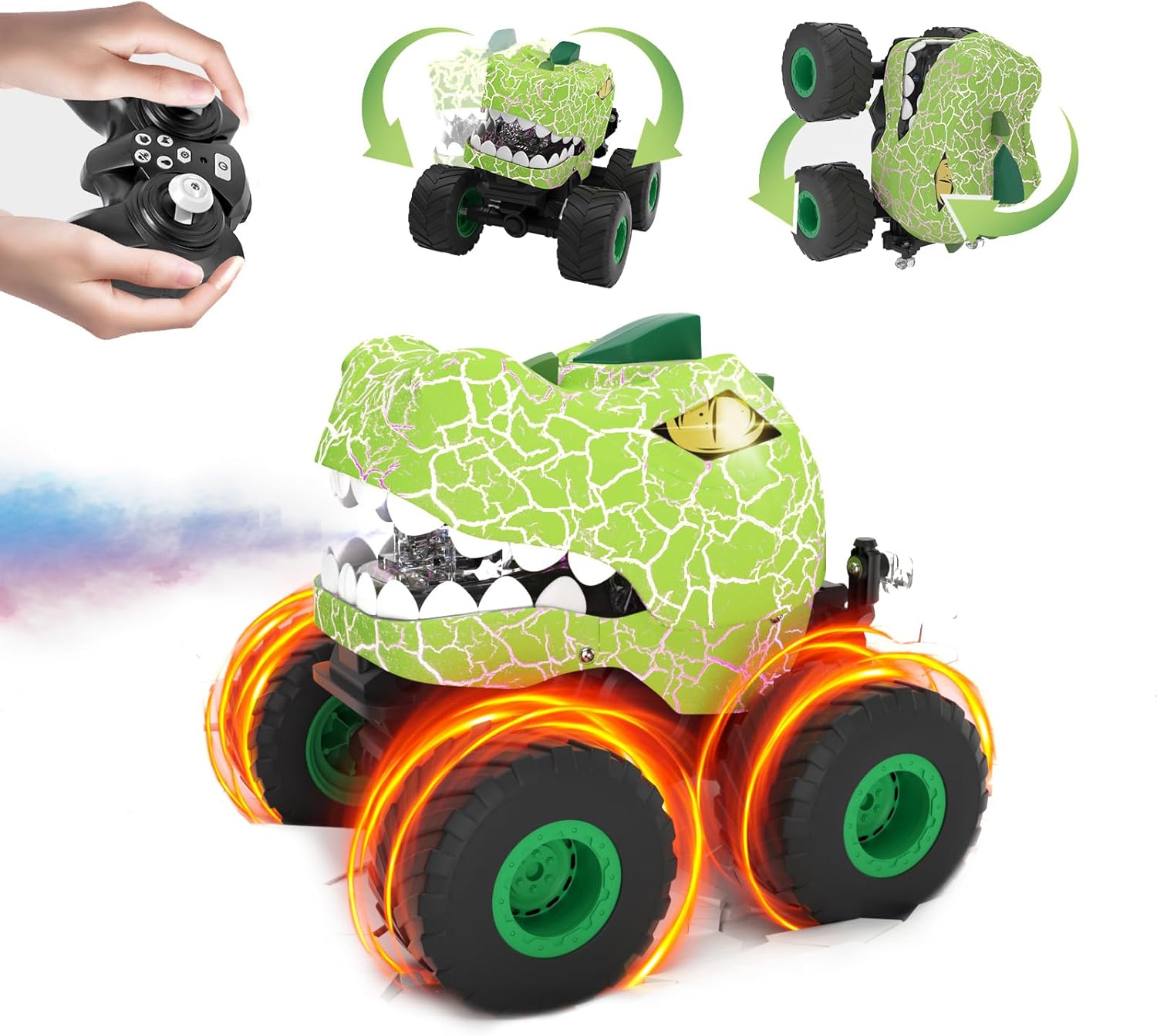 Amazon.com: LEFEI Dinosaur Remote Control Car,RC Monster Trucks for ...