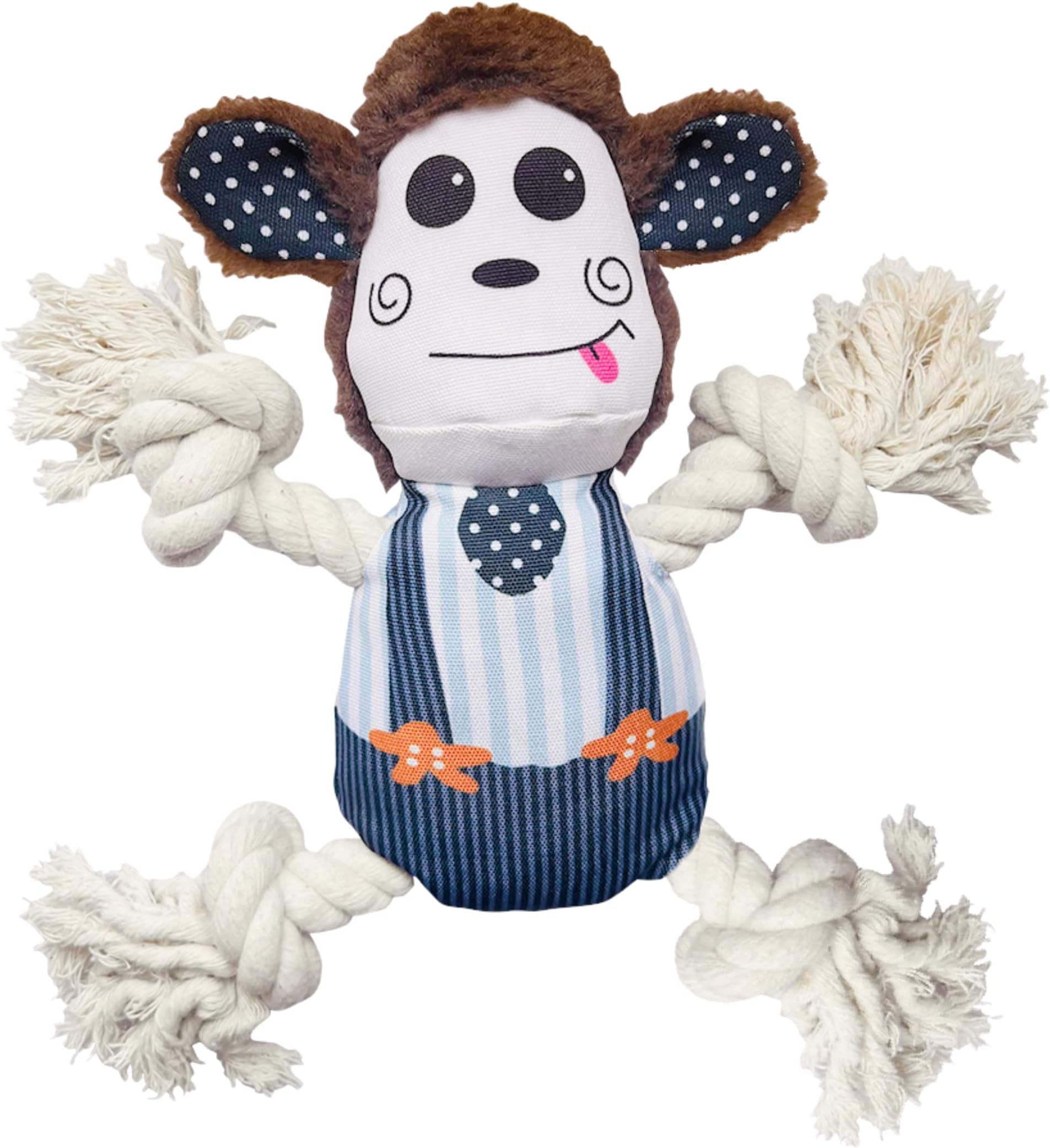 Buy Foodie Puppies Crinkle Paper Rope Plush Toy for Dogs (Monkey Plush ...