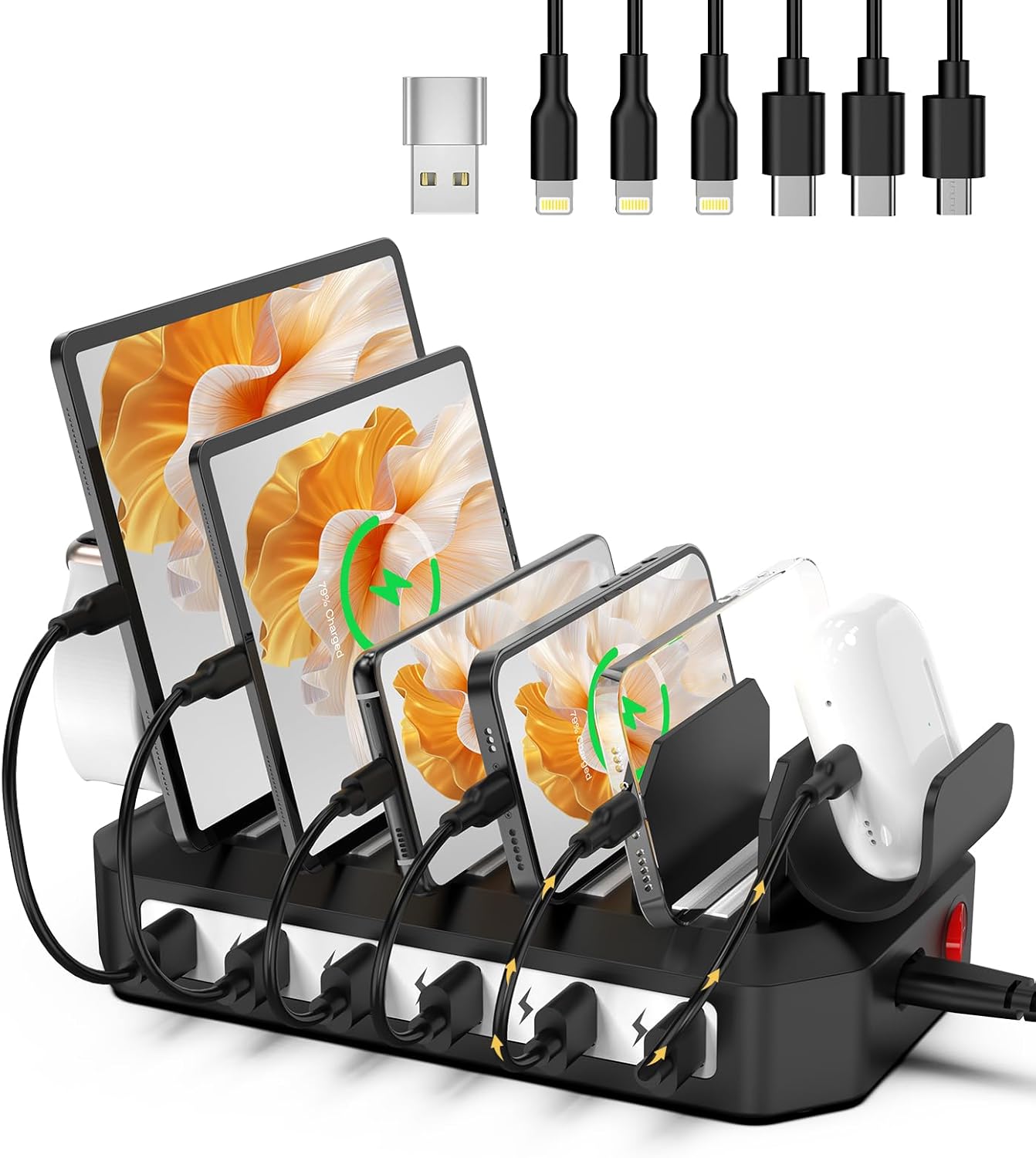 Amazon.com: 6-Port USB Charging Station,60W Fast Charging Station for ...