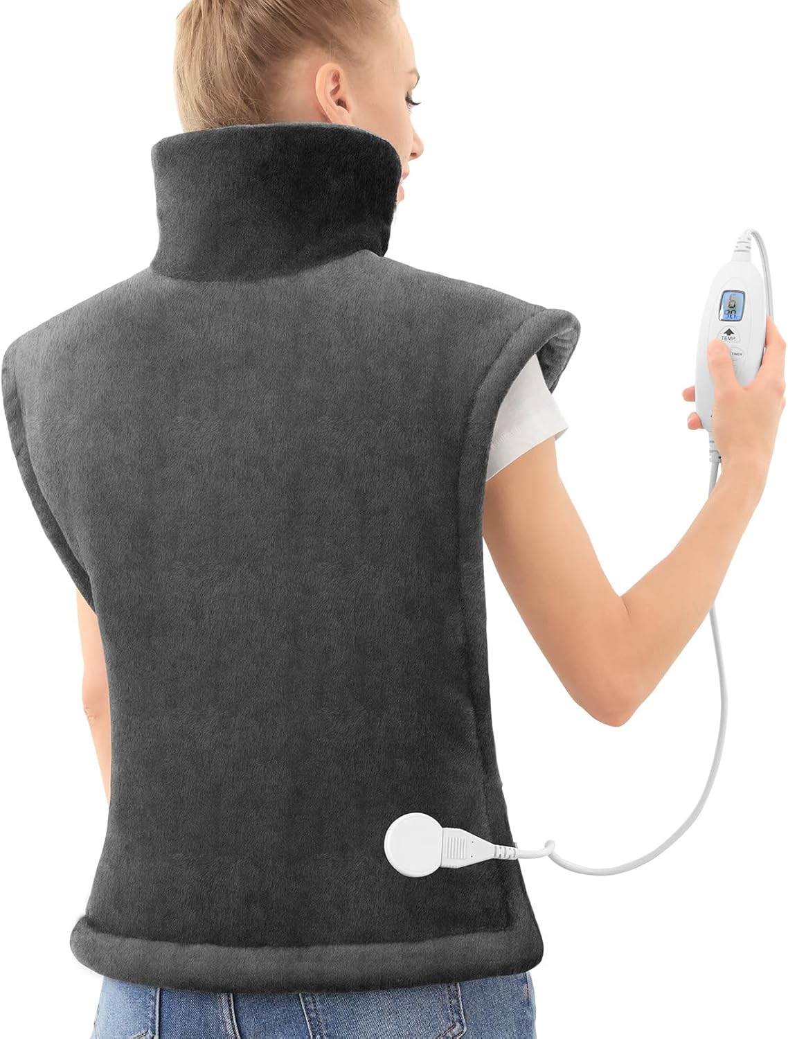 Amazon.com: BOB AND BRAD Weighted Heating Pad for Back Pain Relief, 24 ...