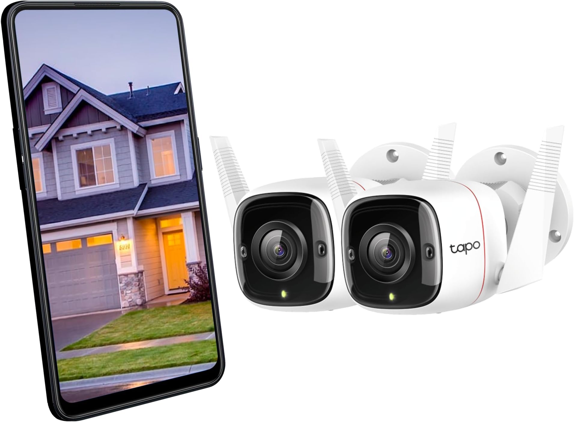 TP-Link Tapo Outdoor Security Camera, Wi-Fi/Ethernet Connection, 2K QHD ...