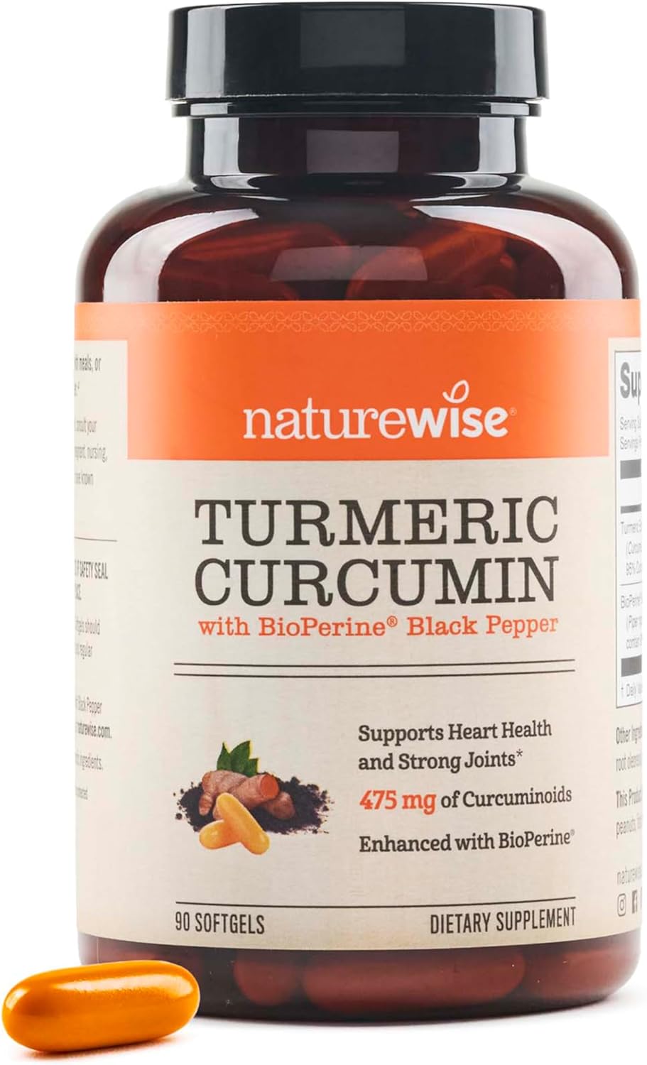 Brandclub - NatureWise Turmeric Curcumin 500mg with Black Pepper ...