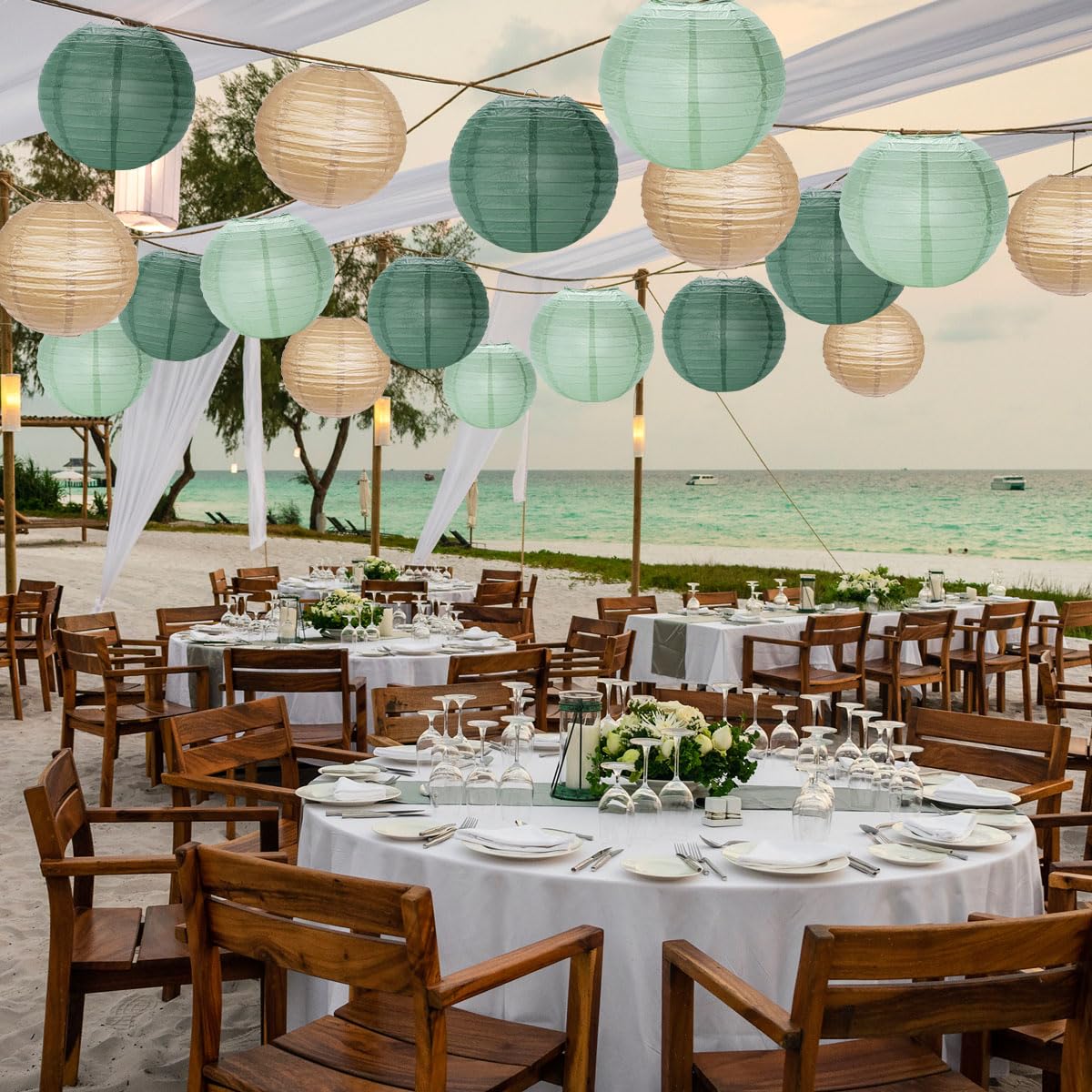 Lighted Paper Lantern Table Decorations Freestanding Paper Lantern