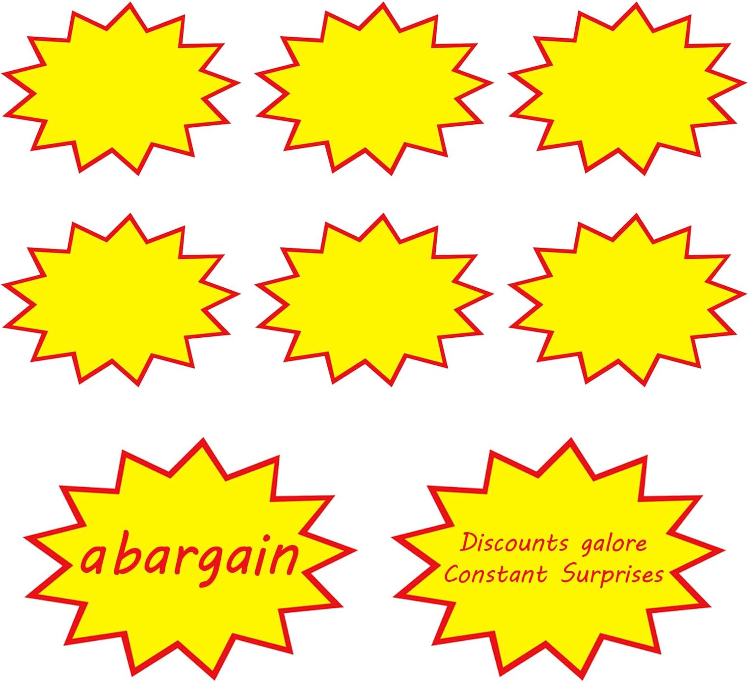 KiKiHong 120 Price Tags,Price Stickers,Explosion Sign Price Tags for ...