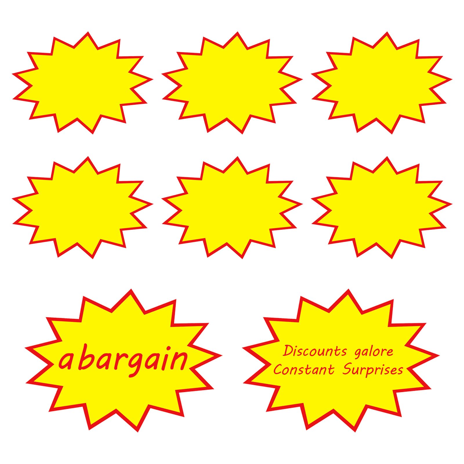 KiKiHong 120 Price Tags,Price Stickers,Explosion Sign Price Tags for ...