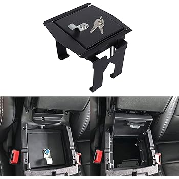 Amazon.com: Center Console Lock Vault Box for 2011-2018 Jeep Wrangler ...