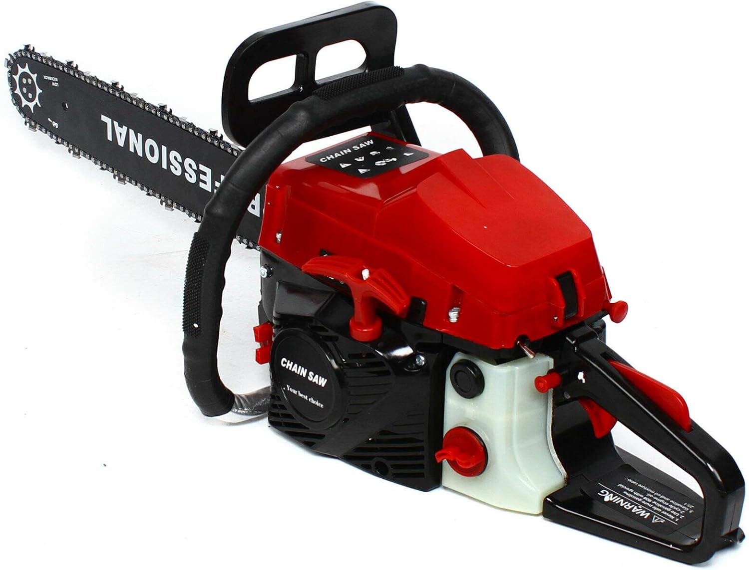 Amazon.com: 58cc Gas Chainsaw, 20" 2 Cycle Engine Cutting Bar Gasoline ...