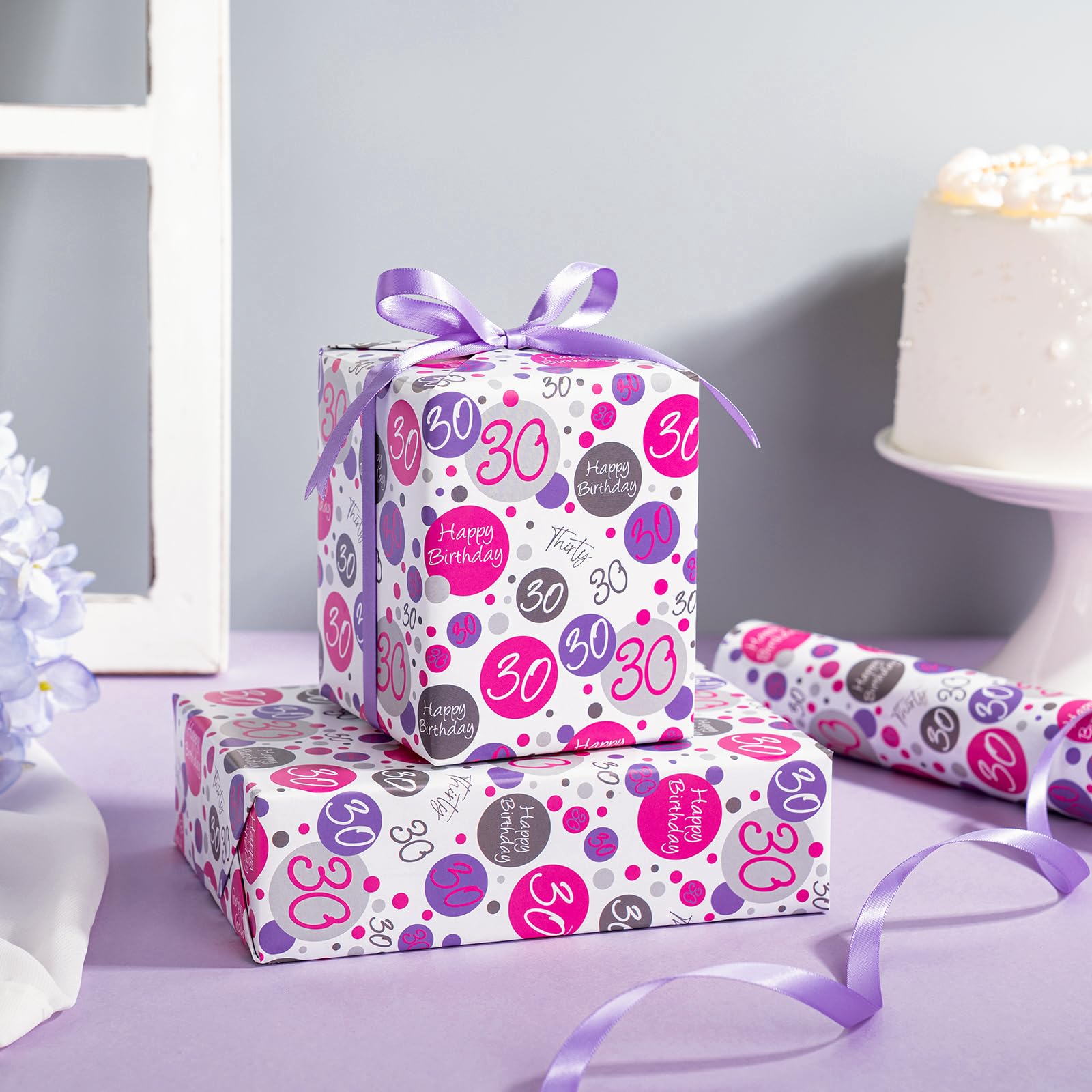 Wrapping Paper Birthday WRAPAHOLIC Birthday Wrapping Paper Sheet - 6 ...