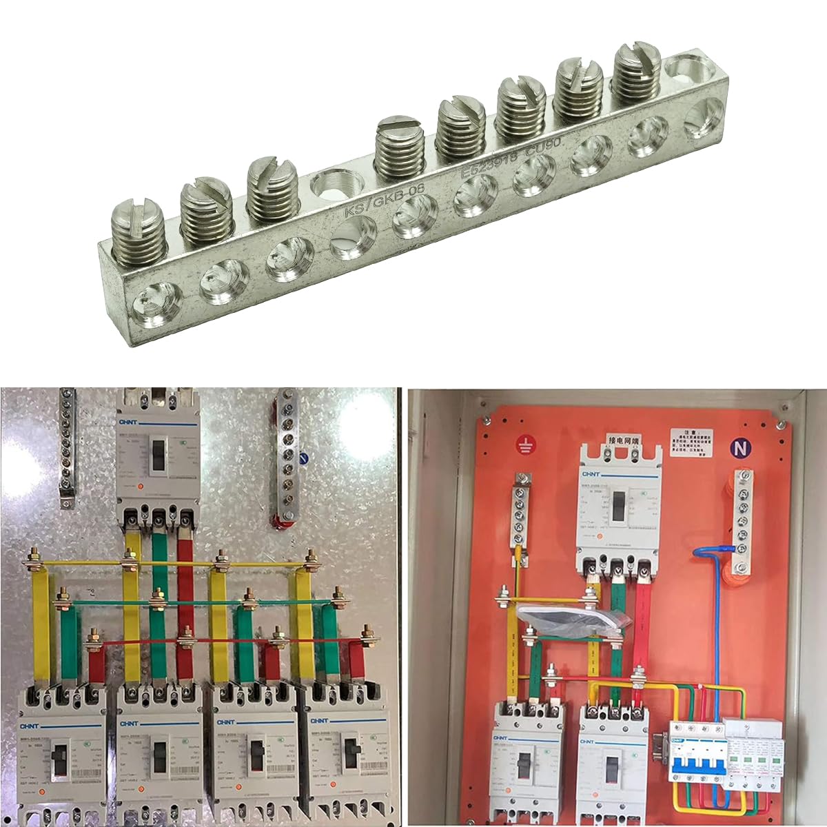 Snapklik.com : UL Certified Ground Bar Kit, Max Wire Dia 4 AWGAluminum ...