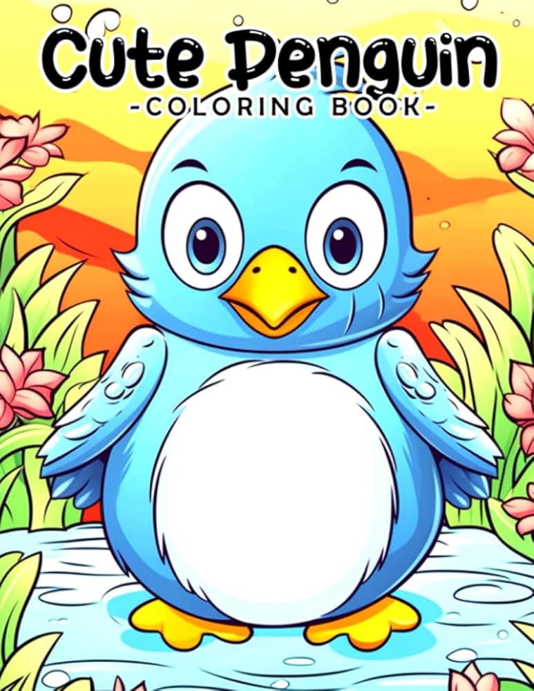 cartoon penguins coloring pages