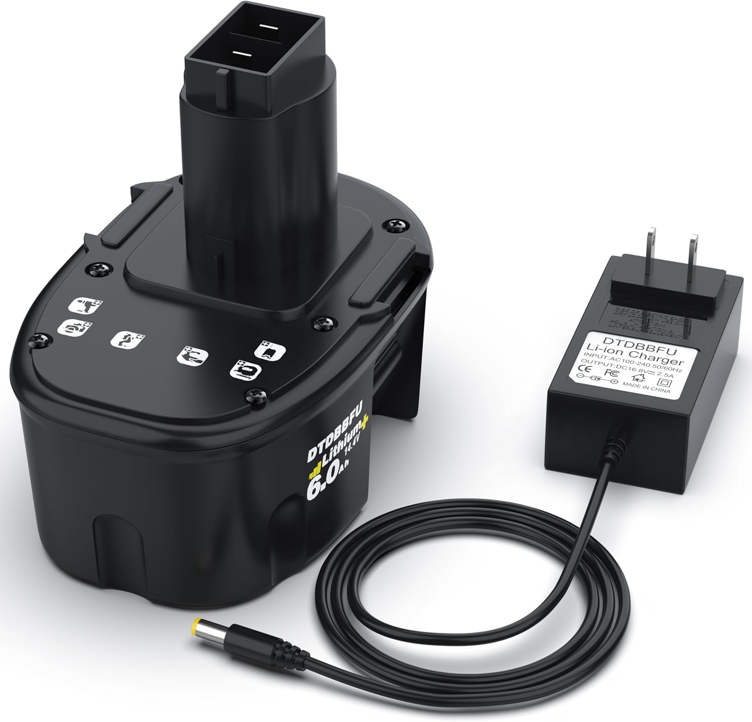 Amazon.com: DTDBBFU 6Ah 14.4Volt DC9091 Lithium-ion Battery ...