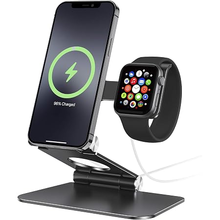 Amazon.com: Lamicall Stand for Apple Watch Phone Holder 2 in 1 Desktop ...