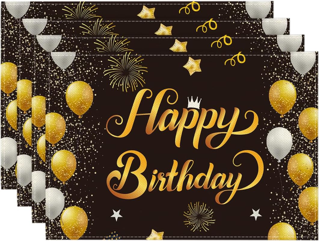 Amazon.com: Happy Birthday Paper Placemats 50 Per Pack : Home & Kitchen