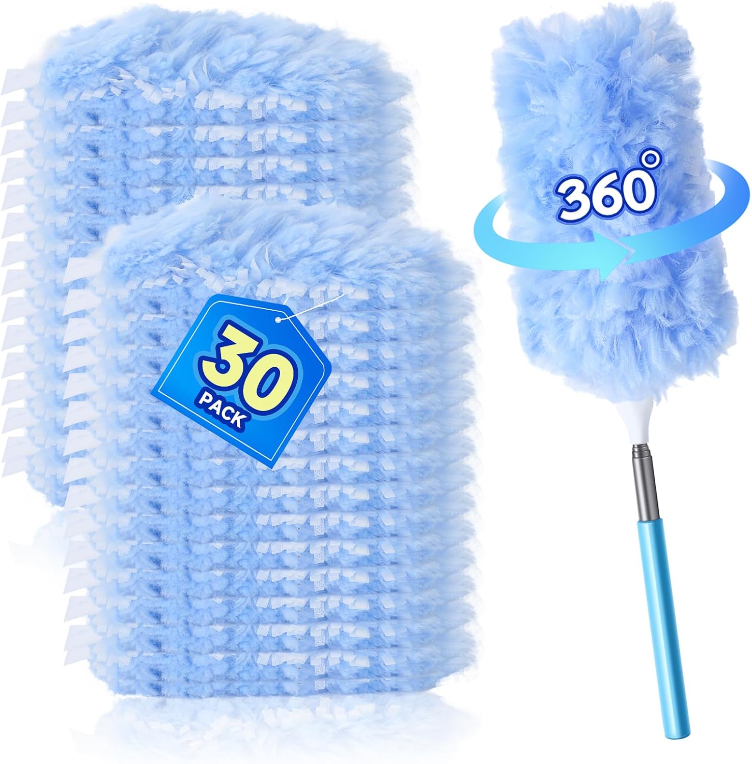 Amazon.com: Duster Refills for Swiffer, 360° Thickened Kit with 30 ...
