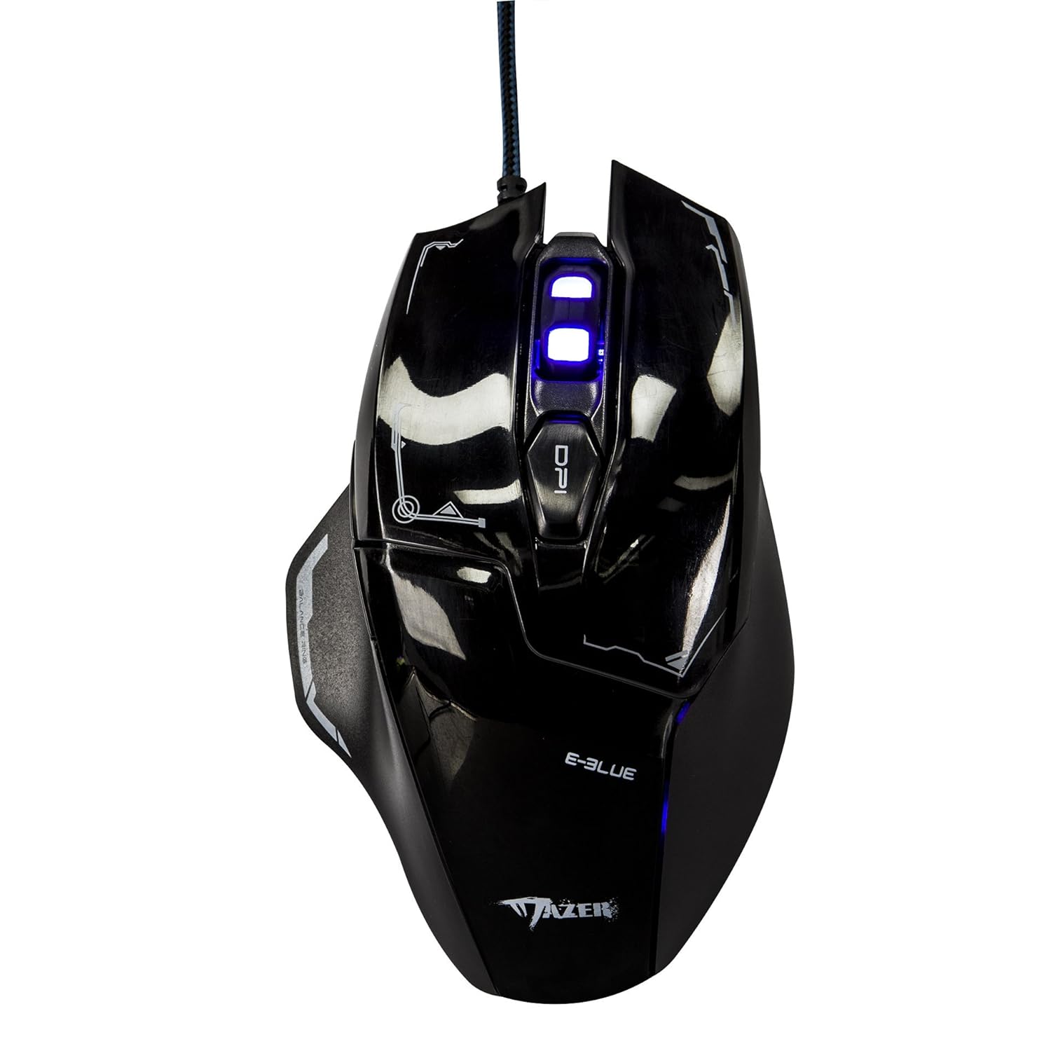 Amazon.com: PC - Mazer EMS642 Wired Black Gaming Mouse - Mac Linux ...