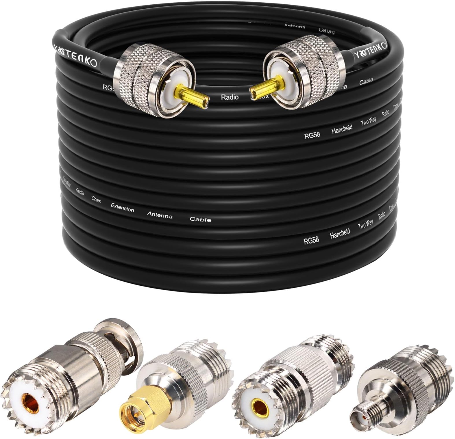 Amazon.com: JAMECO VALUEPRO RG-58-U Coaxial Cable 20 AWG 100 Feet ...