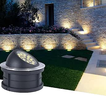 Outdoor Buried Lights - Ground LED Landscape Lamp, IP67 Waterproof ...