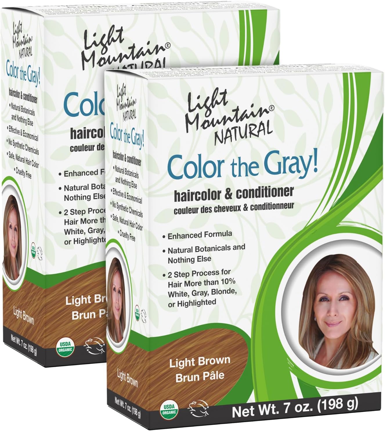 Amazon.com : Light Mountain Henna Hair Color & Conditioner, Color the ...