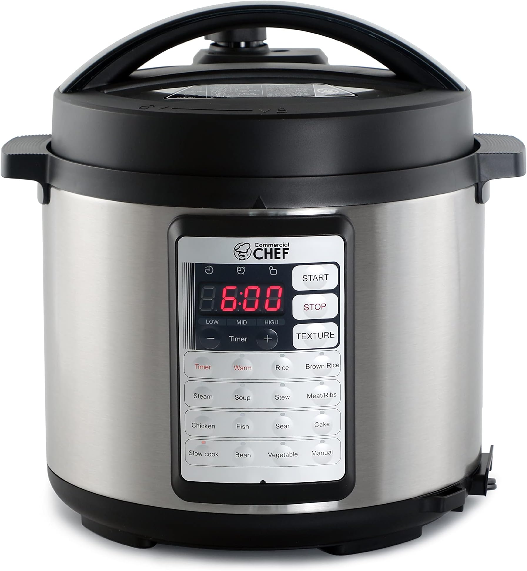 Amazon.com: MegaChef MCPR120A 8 Quart Digital Pressure Cooker with 13 ...