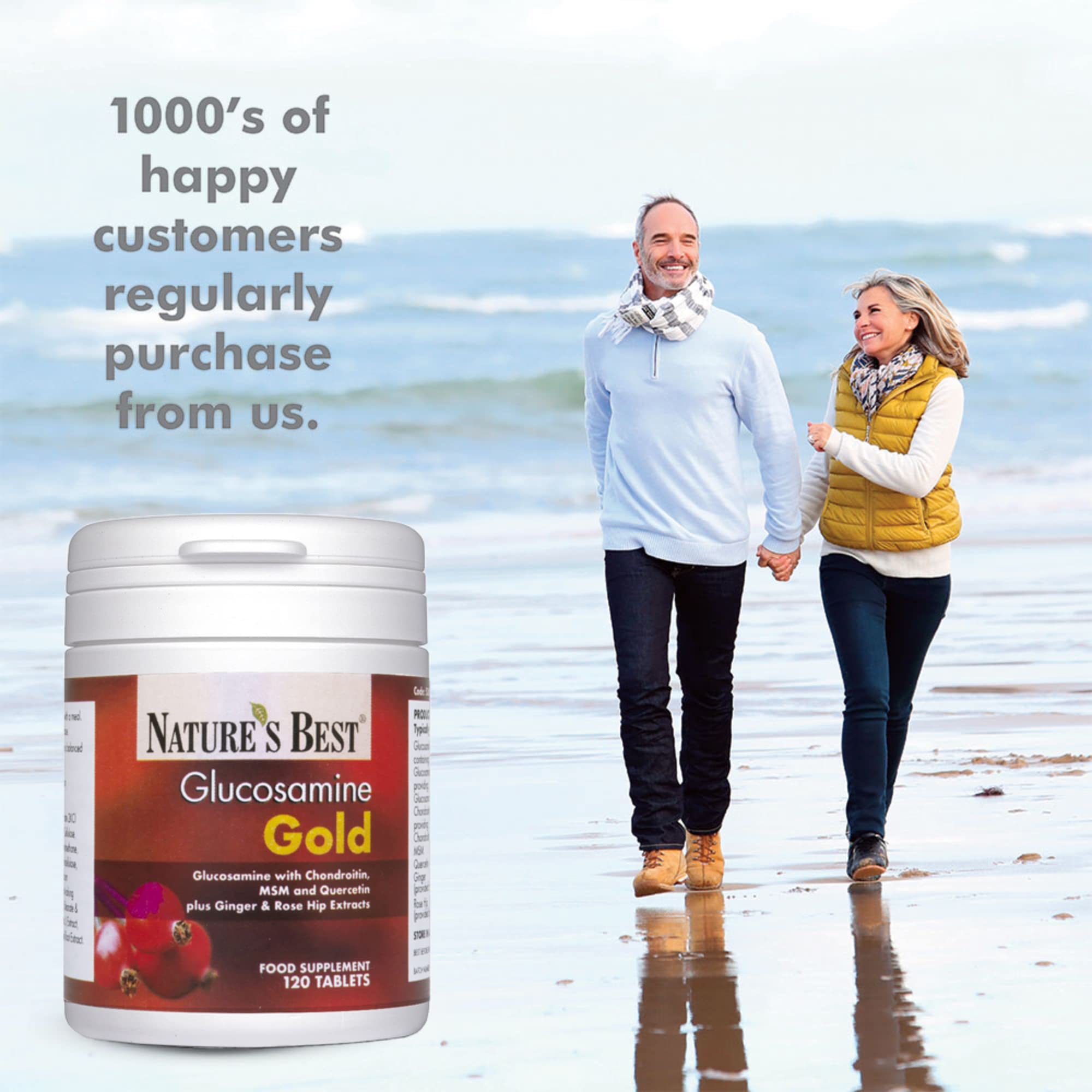 Buy Glucosamine Gold | High Strength | 120 Tablets | High Potency ...