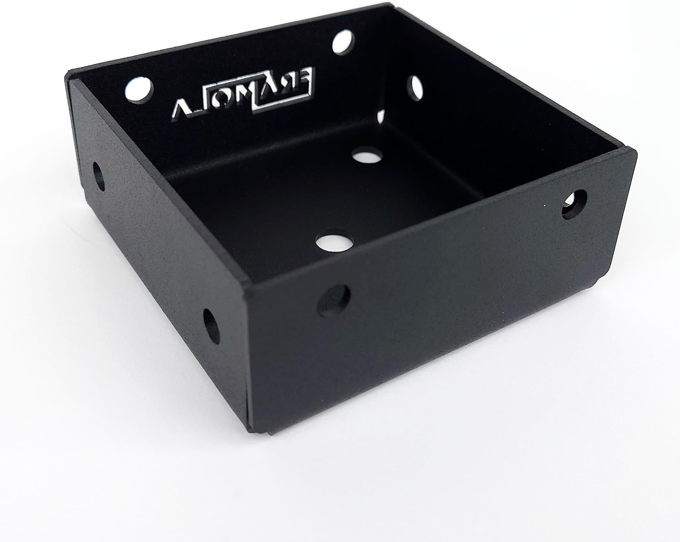 Framola Black Pergola Kit Post Base Bracket - Outdoor Timber ...