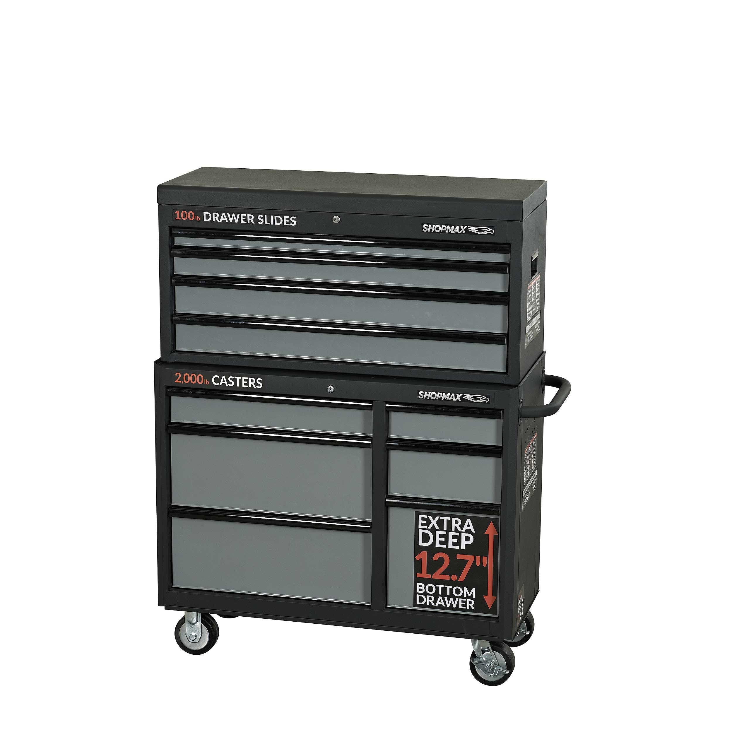 Amazon.com: 41 in. 10-Drawer Tool Chest and Rolling Cabinet Combo ...