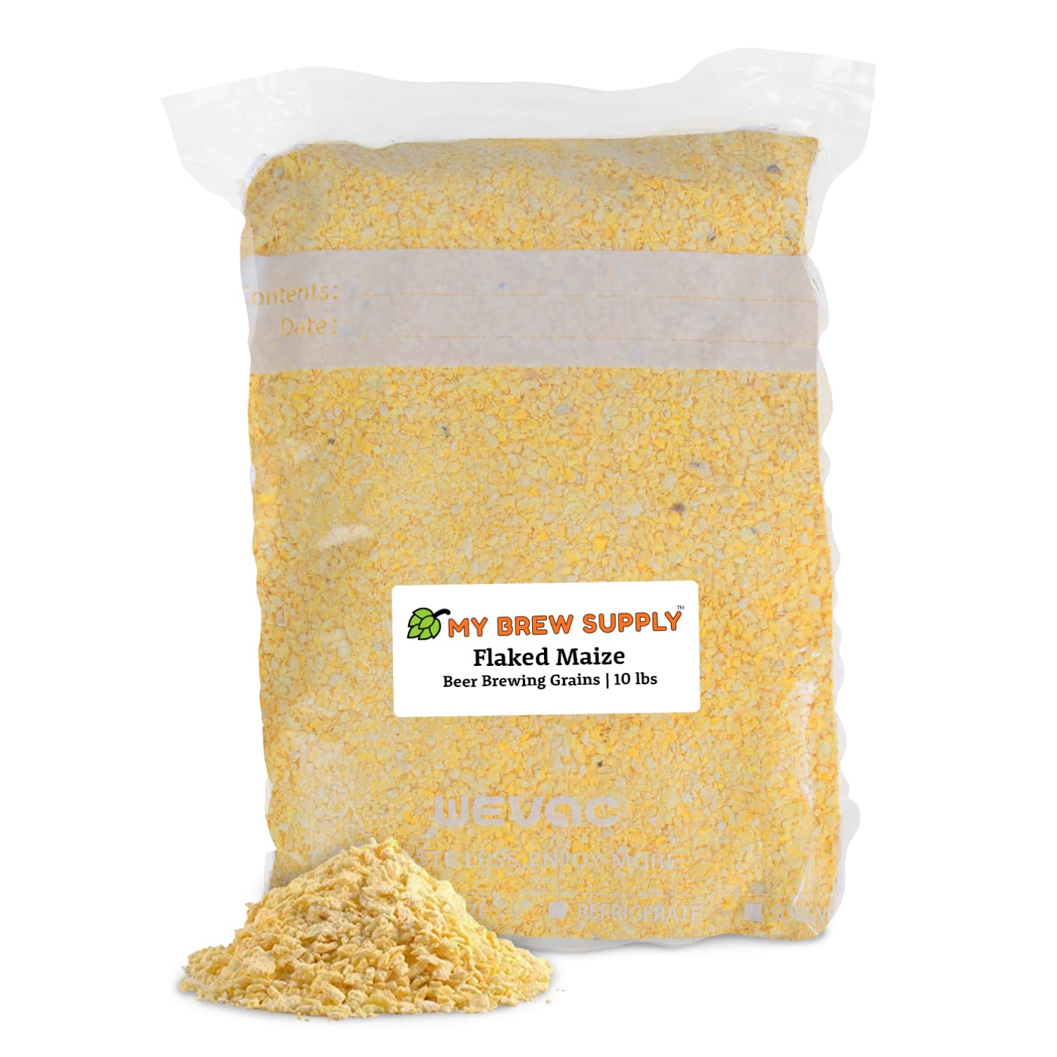 Amazon.com: My Brew Supply Flaked Maize Beer Making Grain | Brew Your ...