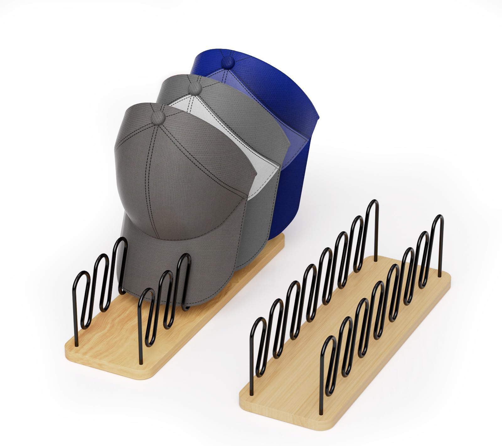 Amazon.com: AAQR 2 Pack Hat Racks for Baseball Caps, Compact Hat ...