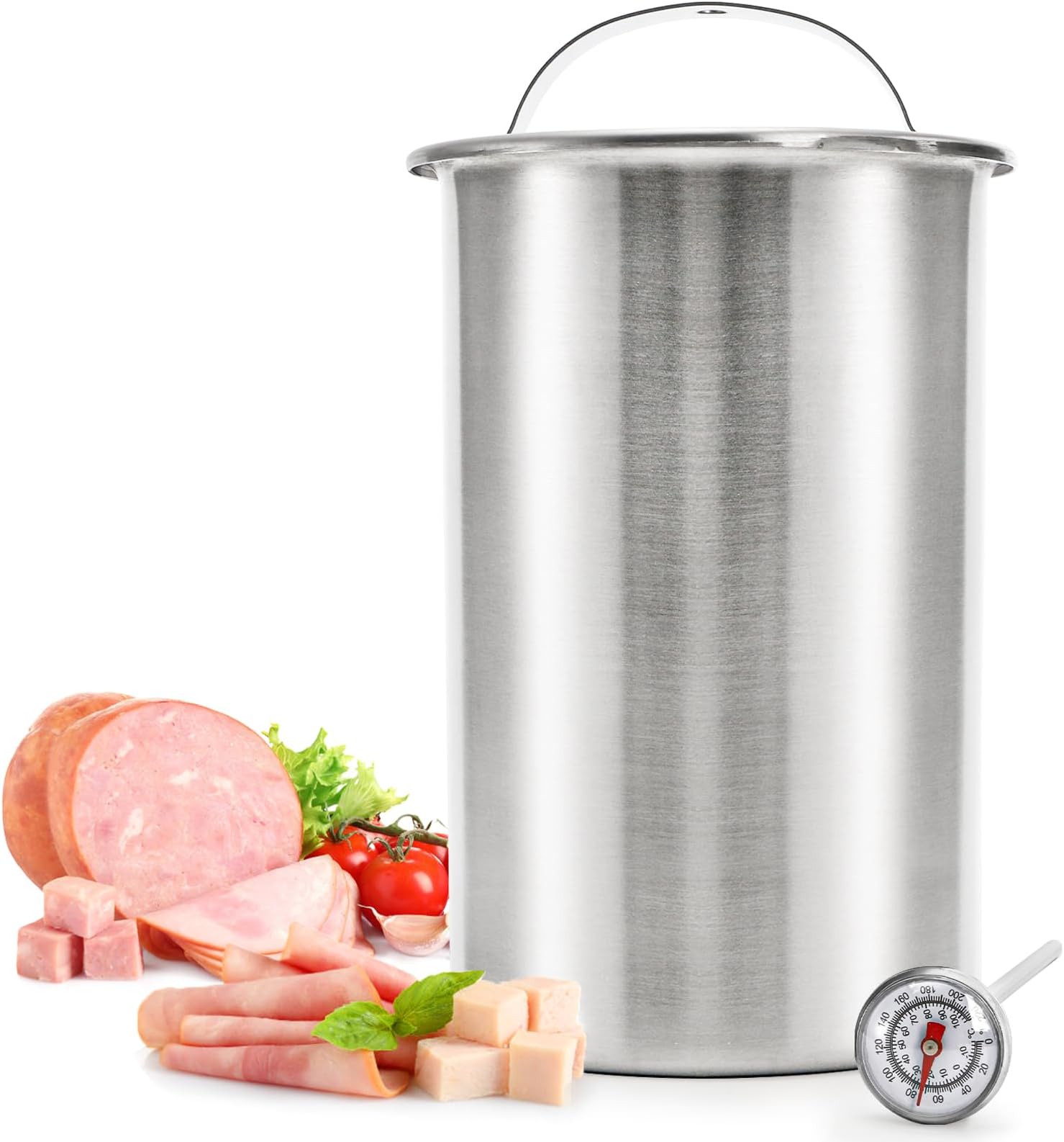 Amazon.com: KTZCTPCA Ham Meat Press Maker with Thermometer, Stainless ...