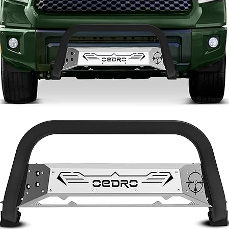 Amazon.com: oEdRo Paintable Bull Bar Fits 2007-2021 Toyota Tundra ...