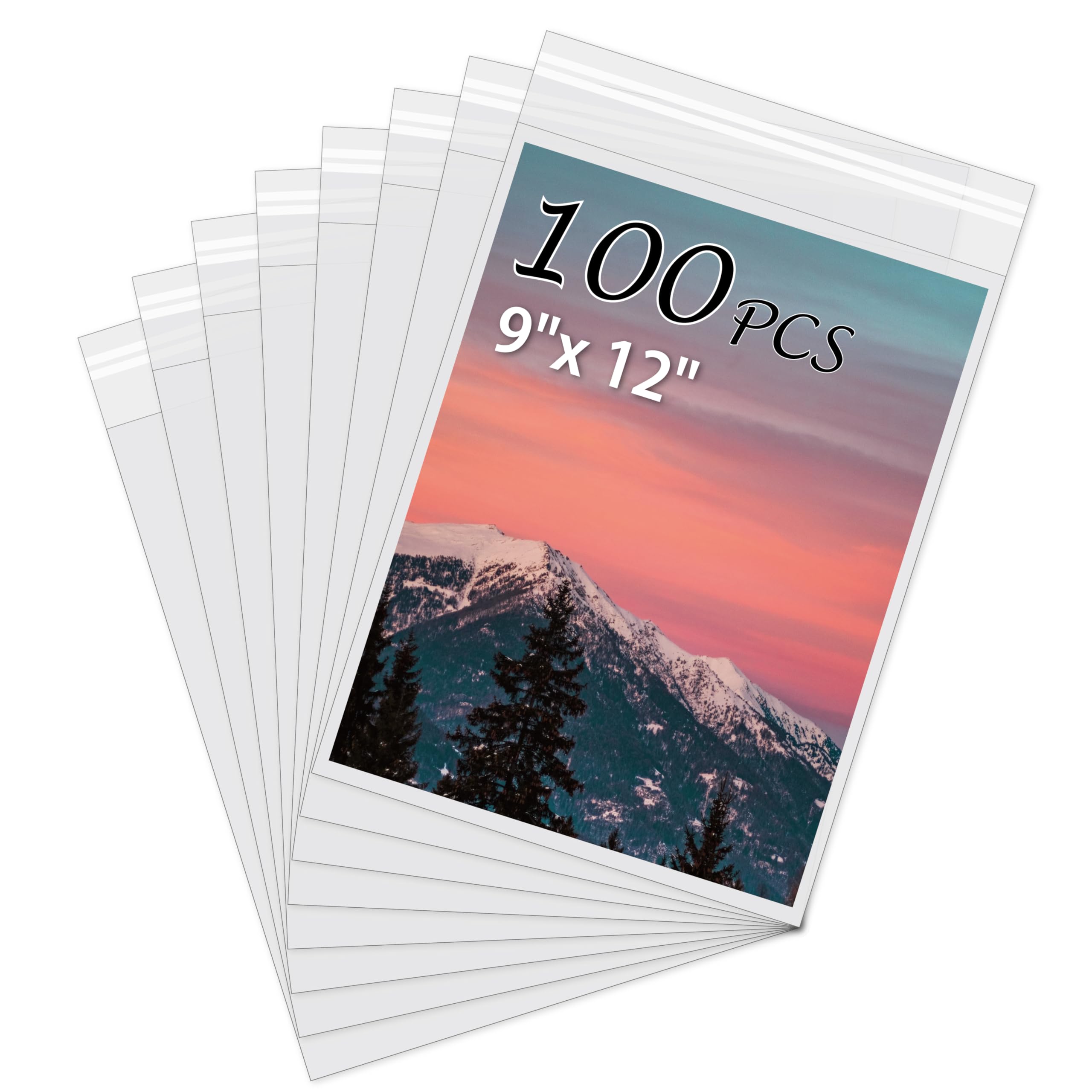 Amazon.com: Somime Acid-Free Picture Sleeves, 100Pack Crystal Clear ...
