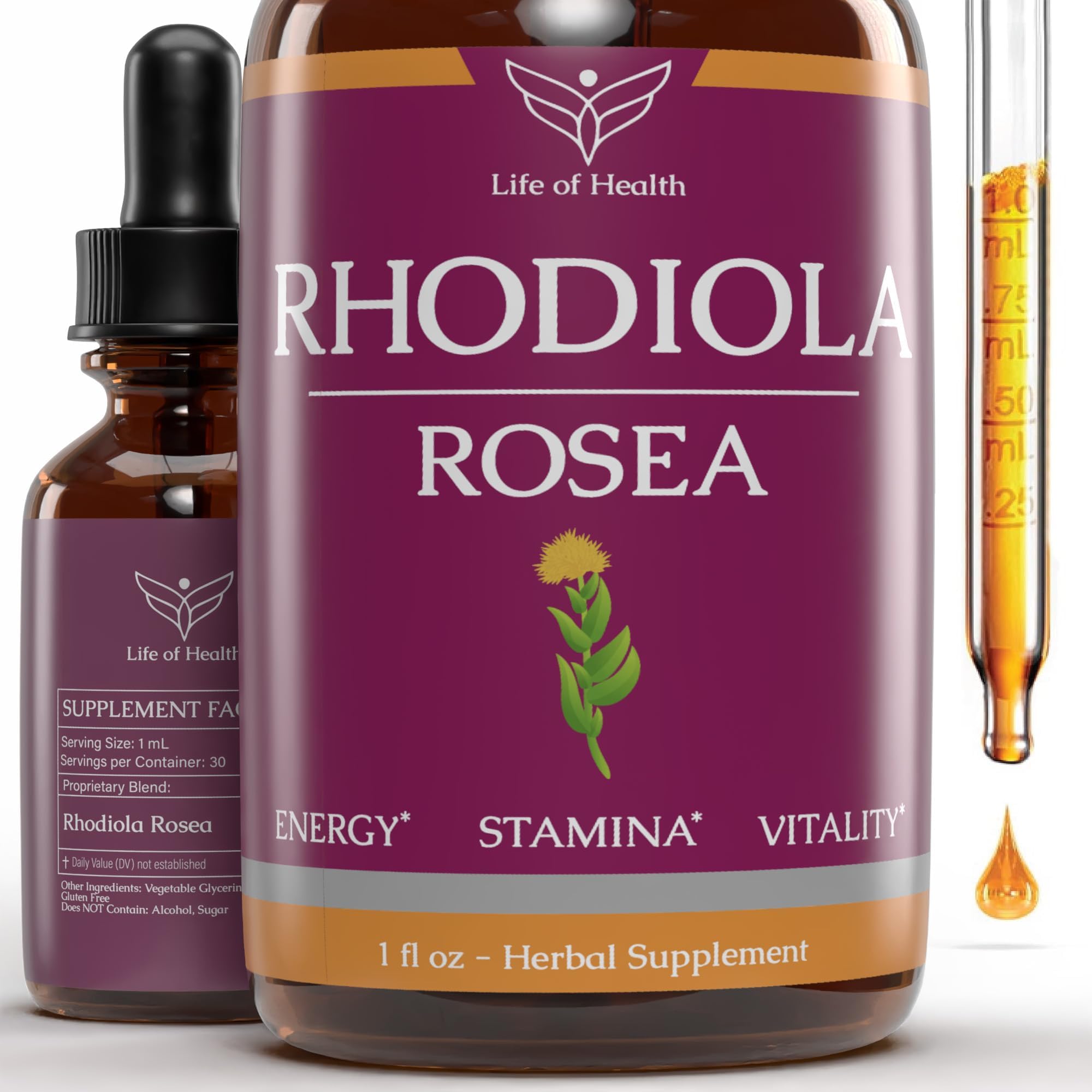 Amazon.com: Rhodiola Rosea Tincture - Rhodiola - Rhodiola Extract - for ...
