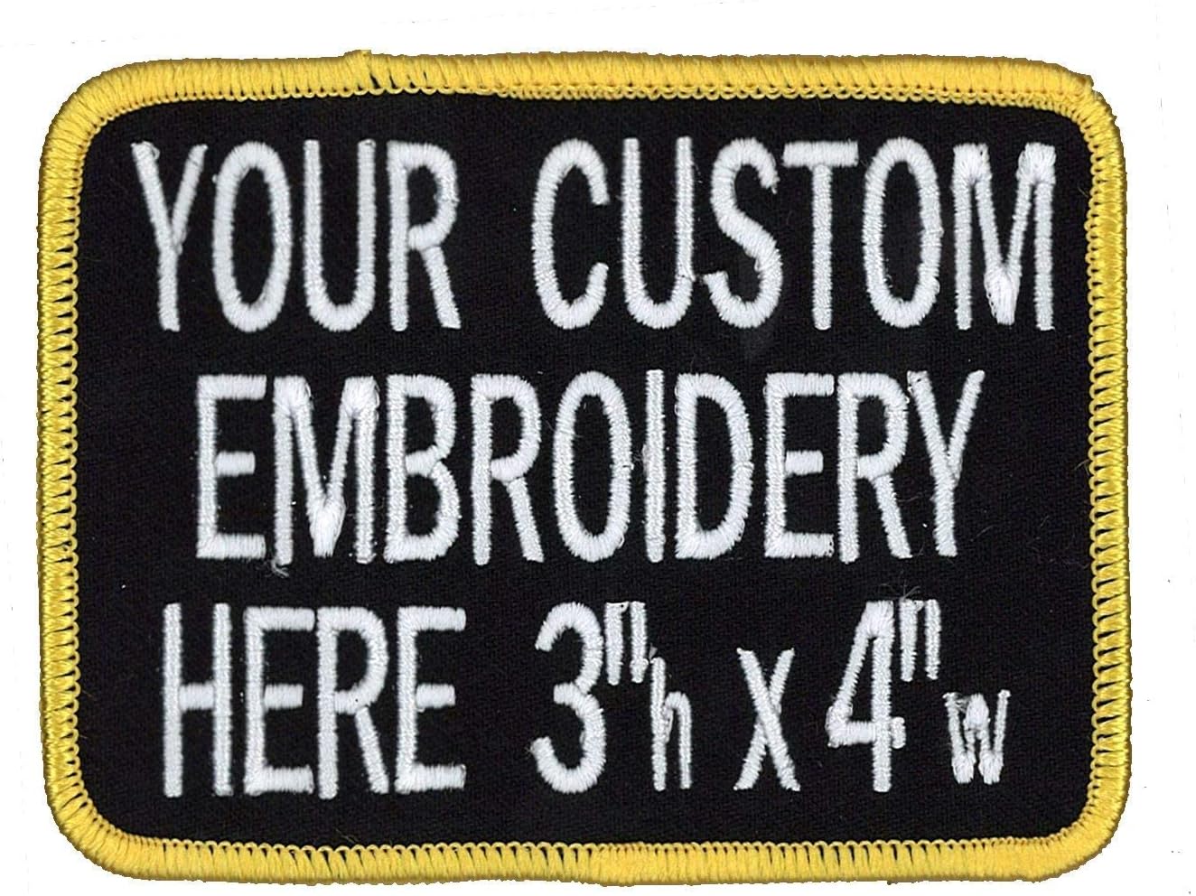Amazon.com: 3in X 4in Custom Personalized Embroidered Patch for ...