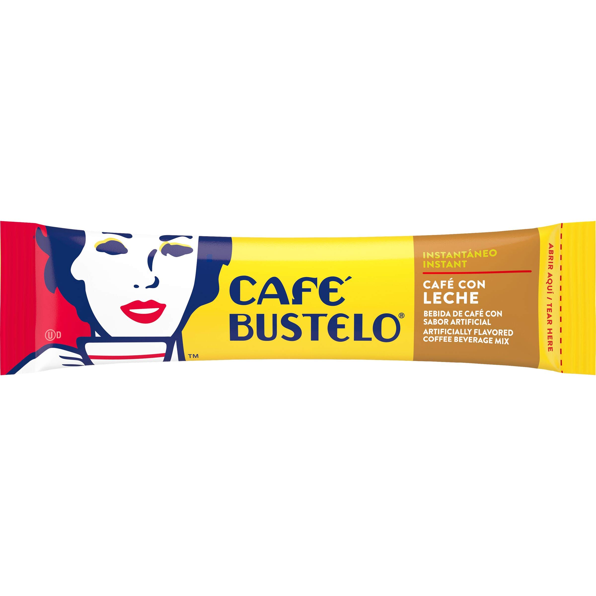 Café Bustelo Café con Leche Flavored Instant Coffee Beverage Mix, 5 ...
