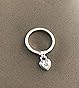 Amazon.com: PANDORA Heart Padlock Ring, Sterling Silver 196571-52 EU 6 ...