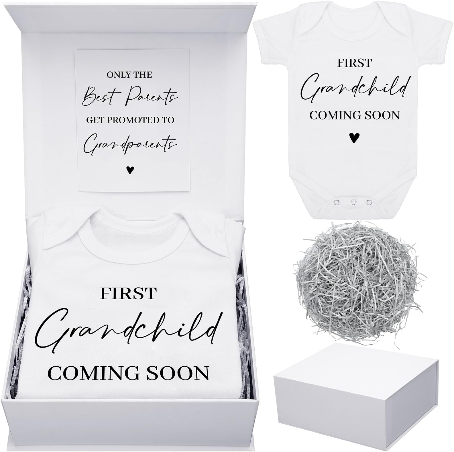 Amazon.com : Shyyween 4 Pcs Pregnancy Announcement for Grandparents ...