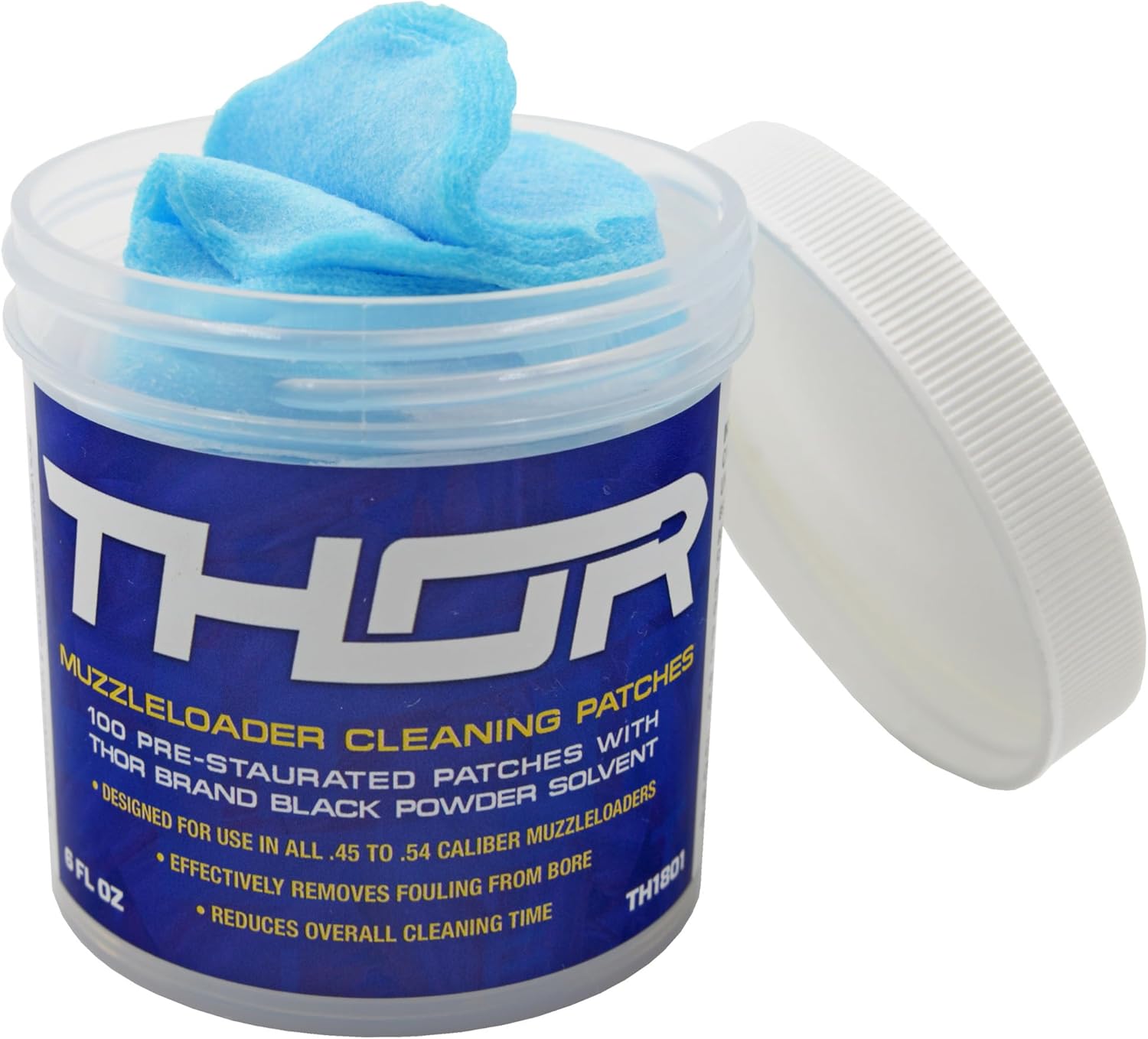 Amazon.com : Thor Pre-Soaked Muzzleloader Cleaning Patches - Pre ...